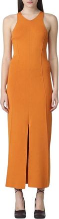 Nanushka Femme, Robes, Orange, Taille: 42 FR &Eacute;l&eacute;gante Robe Midi Tricot&eacute;e Orange