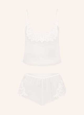 SKIMS Skims Shorty-Schlafanzug Skims Romance Aus Seide weiss