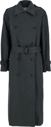 Toteme Femme, Manteaux, Noir, Taille: 34 FR Crisp Summer Trench