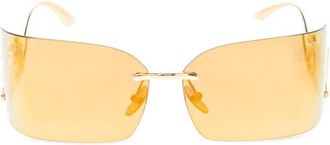 Dolce & Gabbana Femme, Accessoires, Jaune, Taille: ONE Size Lunettes de soleil rectangulaires