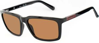 Guess Homme, Accessoires, Noir, Taille: ONE Size Lunettes de soleil &agrave; monture en r&eacute;sine avec protection UV