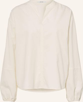 OPUS Blusenshirt Flando Aus Cord beige