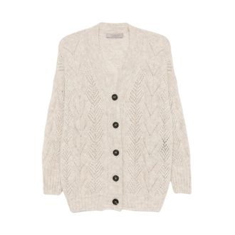 D.exterior 63194 Cardigan - - Knitwear - Damen - Beige - L
