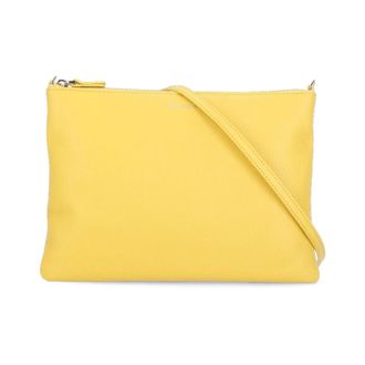 Coccinelle Femme, Sacs, Jaune, Taille: ONE Size Sac bandouli&egrave;re pochette en cuir jaune