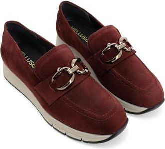 Melluso Mocassins Femme en Daim Souple Marron r25089 37.5