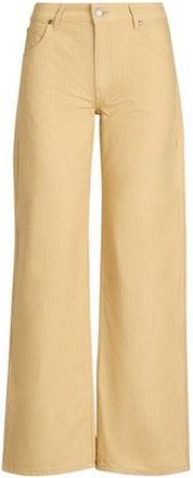 Thinking Mu Pantalon large &agrave; rayures