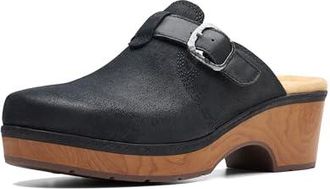 Clarks Femme Paizlee Nora Sabot, Daim Noir, 41.5 EU Large