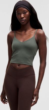 lululemon Align Crop-Tanktop f&uuml;r Frauen - Gr&ouml;&szlig;e 12 in Dark Forest