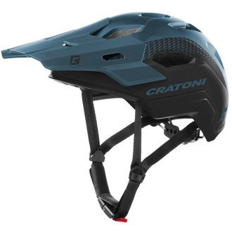 Cratoni Unisex - Erwachsene C-maniac Helmet, Schwarz/Petrol Matt, L