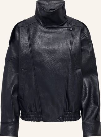 Only Jacke In Lederoptik schwarz
