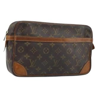 Louis Vuitton Sac &agrave; main pochette Compiegne 28 Pre-owned - Femme - Pre-owned - Brun - Taille: ONE Size