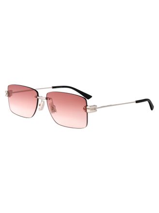 Bottega Veneta BV1126S Rimless Metal Sunglasses - Silver