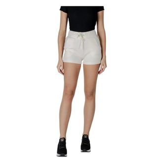 Guess Femme, Shorts, Blanc, Taille: 38 FR Short Uni Lacet