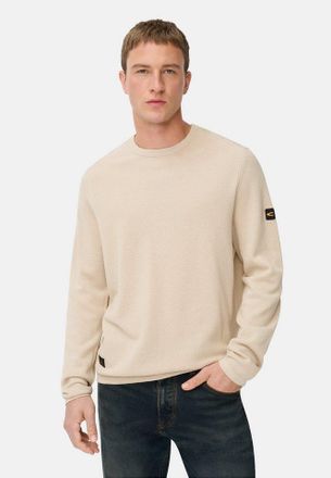 Camel Active Sweatshirt Pullover aus reiner Baumwolle Langarm