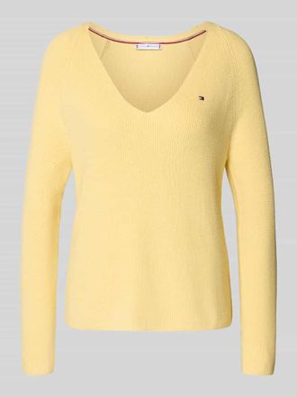 Tommy Hilfiger Regular Fit Strickpullover aus reiner Baumwolle