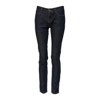 Dolce & Gabbana Blaue Skinny Denim Jeans mit Rei&szlig;verschluss - - Jeans - Damen - Blau - 2XS