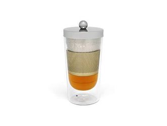 Bredemeijer 165004 Tea-for-one Lucca doppelwandig, Borosilikat Glas, 200 milliliters