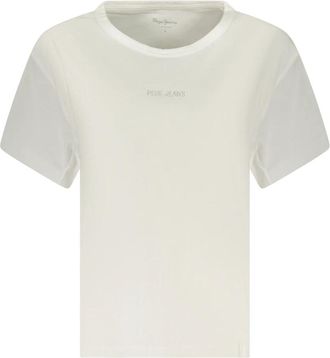Pepe Jeans London Kurz&auml;rmeliges T-Shirt - - Tops - Damen - Wei&szlig; - XS