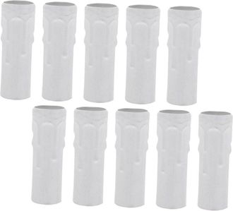 Valiclud 10stücke Kerzenfassungshülse Aus Fassung Kandelaber-hülsenabdeckungen Kronleuchter-kerzenabdeckungen Tropffassungsrohre Ersatzabdeckung Für Lampenfass