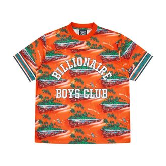 Billionaire Boys Club Tropisches Insel Druck Fu&szlig;ball Top - - Tops - Herren - Mehrfarbig - L