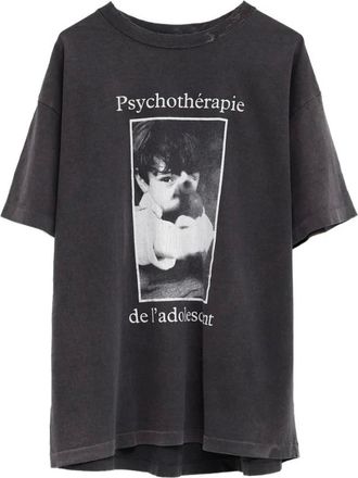 Enfants Riches Deprimes Homme, Tops, Noir, Taille: S Psychoth&eacute;rapie De lAdolescent T-Shirt