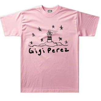 Generic Gigi Perez Merch T-shirt d&eacute;t&eacute; tendance d&eacute;contract&eacute; T-shirt sport unisexe Y2K Top, rose, M