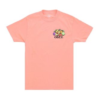 Obey Klassisches Frucht Citrus Herren T-Shirt - - Tops - Herren - Rosa - XL