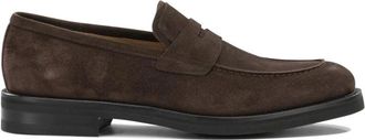 Ferragamo Mocassins Stefano en Daim - Homme - Chaussures - Brun - Taille: 40 1/2 EU