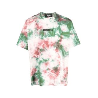 Dsquared2 Kurz&auml;rmeliges- mehrfarbiges Logo-Shirt - - Tops - Herren - Mehrfarbig - XS
