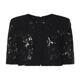Pinko Lace Spencer Jacket - - Jackets - Damen - Schwarzk - M