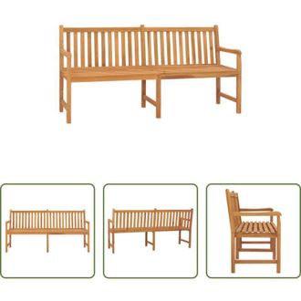 vidaXL vidaXL Teakholz Gartenbank - Gartenbank 180 cm Massivholz Teak