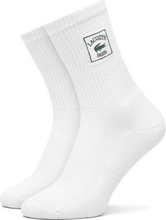 Lacoste Lange Socken RA0349 Wei&szlig;