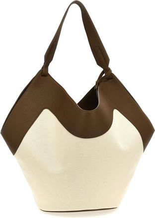 Khaite Lotus Shoulder Bag - Brown
