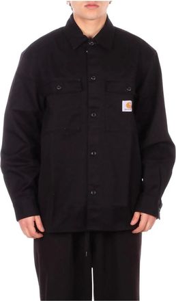 Carhartt Work in Progress Homme, Chemises, Noir, Taille: XL Logo Front Shirt