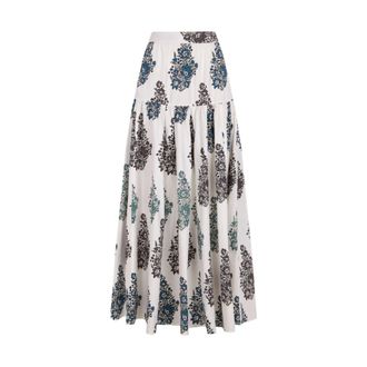 Antik Batik Jupe Muguet Popeline de Coton Antik Batik