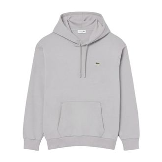 Lacoste Fleece Hoodie - - Sweatshirts & Hoodies - Herren - Grau - S