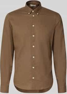 Casual Friday Slim Fit Freizeithemd mit Button-Down-Kragen Modell Anton