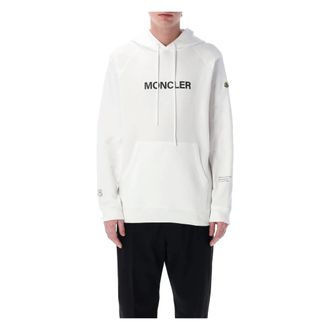 Moncler Homme, Sweatshirts et sweats à capuche, Blanc, Taille: M Sweat à capuche élégant pour un look tendance