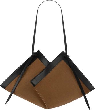 Yuzefi Femme, Sacs, Brun, Taille: ONE Size Wonton Suede Tote