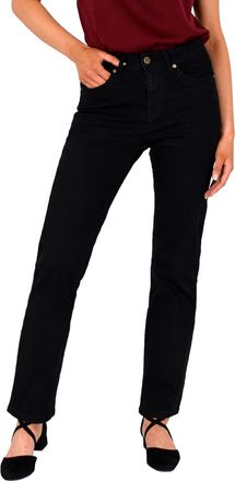 ESRA Damen Jeans Schwarz Straight Jeans Hose Damen G200
