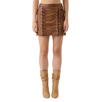 Just Cavalli suede - - Skirts - Damen - Braun - S