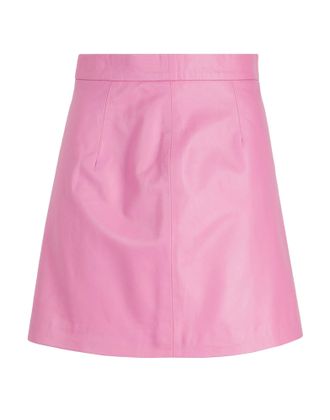 8 by YOOX LEATHER ESSENTIAL MINI SKIRT