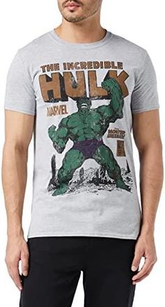MARVEL RBMTS310- Shirt, Grey (Grey Marl SPO), (Taille Fabricant: Medium) Mens