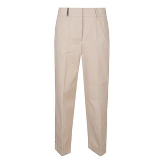 PESERICO Damen, Hosen, Beige, LGr&ouml;&szlig;e