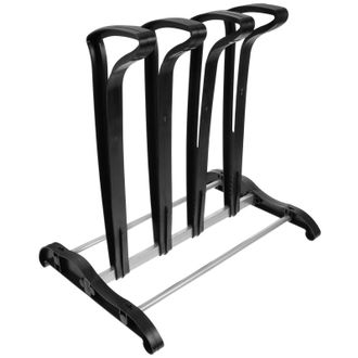 BESPORTBLE Stiefel Organizer Metall f&uuml;r 2 Paar Hohe Stiefel Kompakter Stiefelhalter Schwarz Platzsparendes Schuhregal f&uuml;r Flur und Eingangsbereich