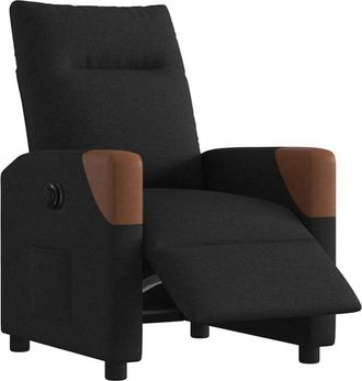vidaXL Relaxsessel Elektrisch Schwarz Stoff - Vidaxl
