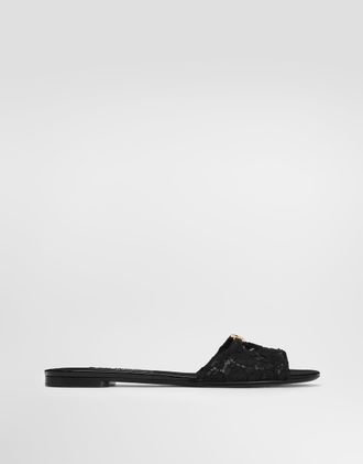 Dolce & Gabbana Ciabatta Flat - Frau Pantoletten Und Mules Schwarz 39.5