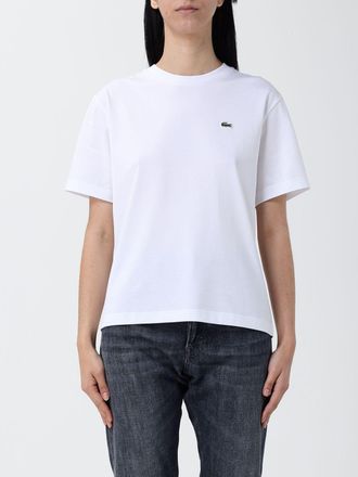 Lacoste T-Shirt Femme couleur Blanc