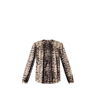 Isabel Marant Blouse Laraya en satin de soie imprim&eacute;e