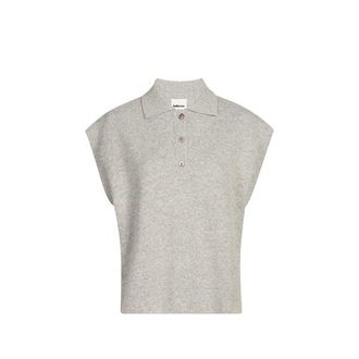 Bellerose Gilet sans manches en laine m&eacute;lang&eacute;e